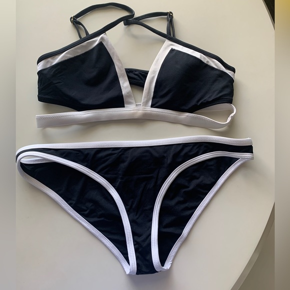 l*space | Swim | Lspace Black White Bikini | Poshmark
